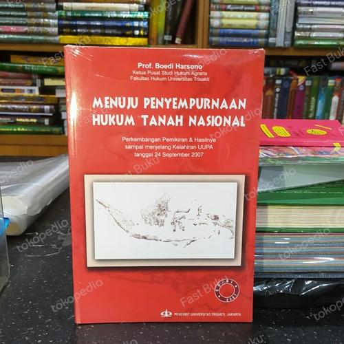 Jual menuju penyempurnaan hukum tanah nasional boedi harsono original ...