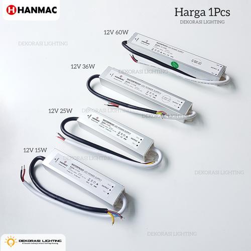 Jual Adaptor led 12v 15w 25w 36w 60w waterproof ip67 power supply Trafo ...