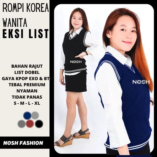 Jual Rompi Knit Vest Vneck - Rompi Rajut Wanita Exi / Rompi Rajut Korea ...