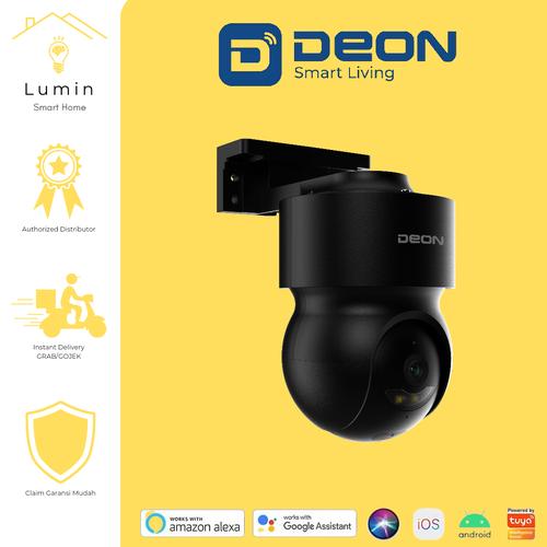 Promo Deon Smart Home WiFi IP Outdoor PTZ Cam Black Bulat Camera Kamera ...