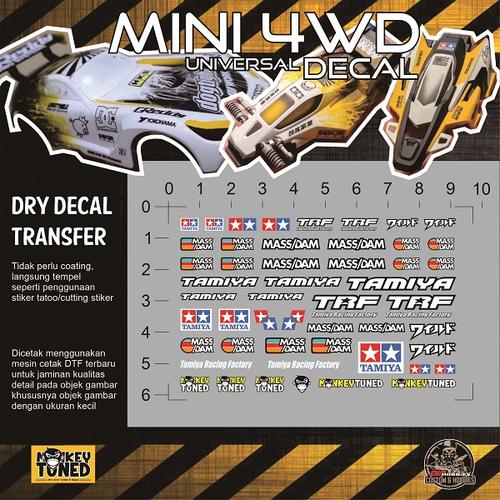 Jual decal tamiya mini 4wd universal Dry Decal Transfer v01 - Kab ...