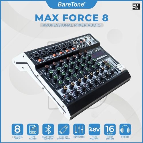 Jual Mixer Audio BareTone Max Force 8 / Force8 Professional MIxer 8 ...