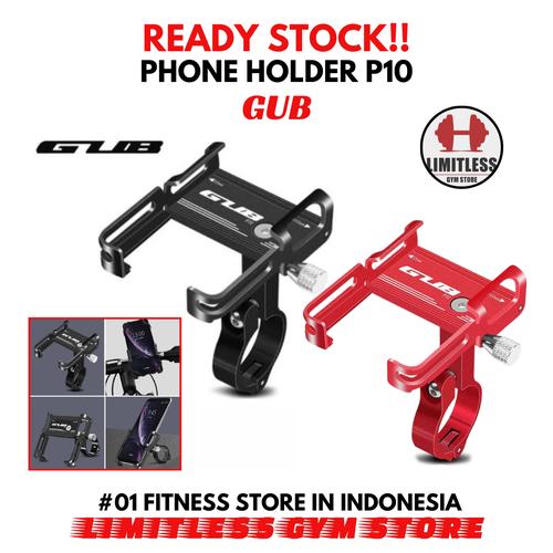 Promo Premium Phone Holder - GUB P10 Original HP Motor Aluminium P30 P40 G81 - P10+GUB BREKET ...