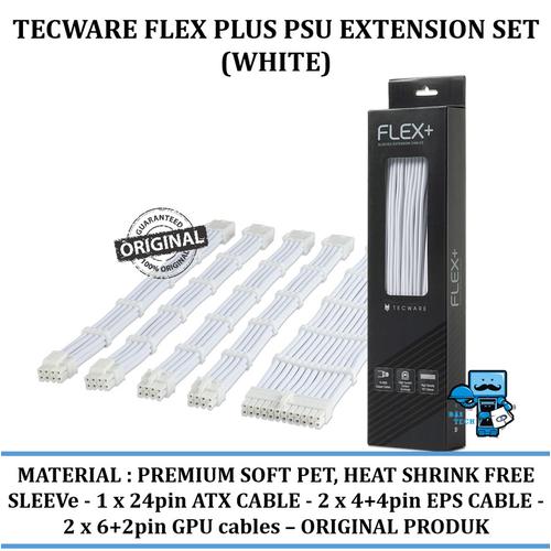 Jual Tecware Flex Plus PSU Extension Set (White) - Original Produk ...