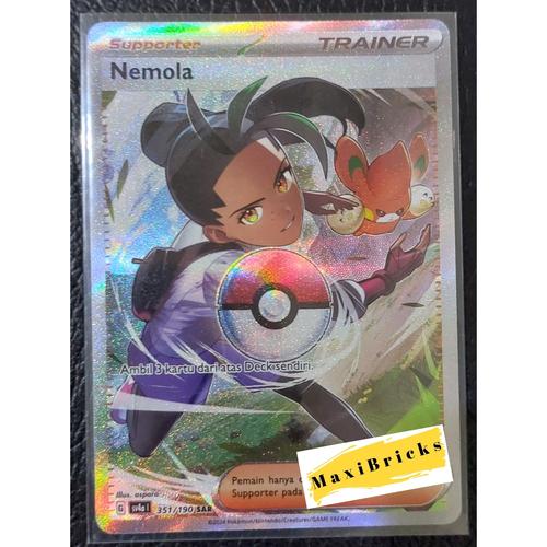 Promo Kartu Pokemon TCG - Nemola SAR (SV4A) 351/190 Cicil 0% 3x - Kota ...