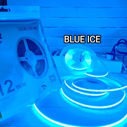Jual VDR LED STRIP COB BLUE ICE DC 12V 320LED / METER IP33 1Roll 5 ...