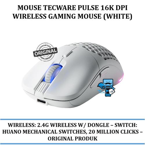 Promo Mouse Tecware Pulse 16K DPI Wireless Gaming Mouse (White ...