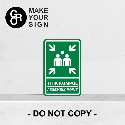 Jual RAMBU TITIK KUMPUL (ASSEMBLY POINT) 20X30CM - Kota Bandung ...