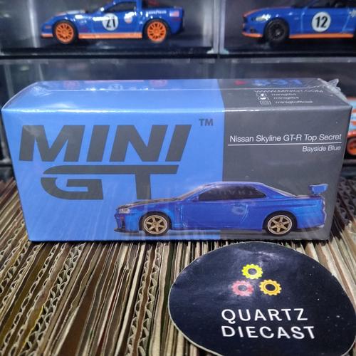 Jual Mini GT Nissan Skyline GTR R34 Top Secret Bayside Blue no. 531 ...