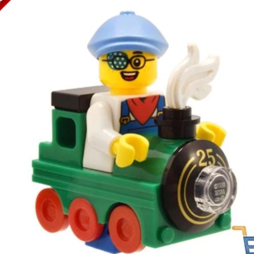 Jual lego minifigure series 25 Train Kid 71045 kid in locomotive ...
