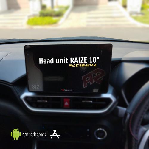 Jual head unit android 10 inch nakamichi toyota raize rocky + fram ...