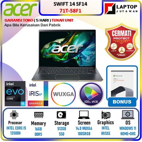 Jual Acer Swift 14 SF14 Touch i5 13500H 16GB 512GB W11+OHS - Unit Only ...
