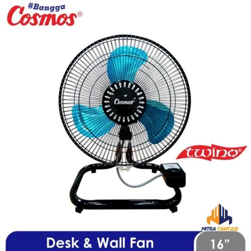 Promo Desk Wall Fan COSMOS 16PDB 16" Twino 2 in 1 Kipas Angin Meja ...