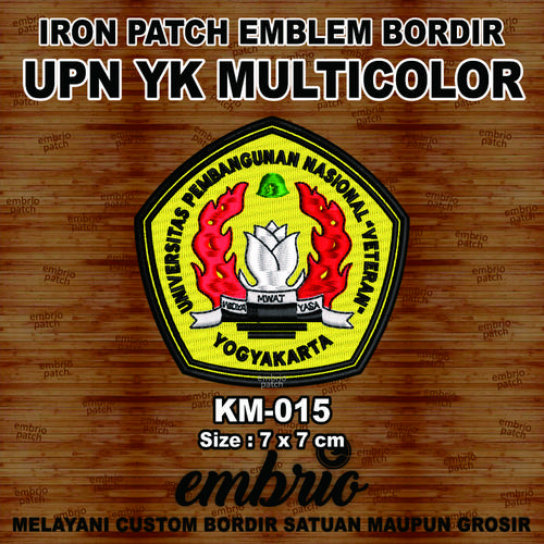 Jual KM-015 Patch UPN emblem bordir logo UPNVY UPN Veteran Yogyakarta ...