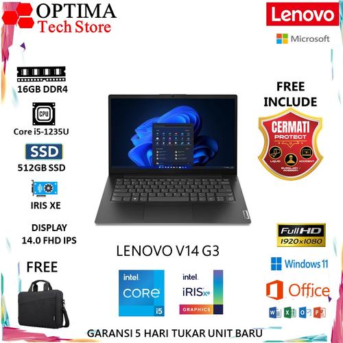 Jual LENOVO V14 G3 Core i5-1235U RAM 16GB 512SSD WIN11PRE 14.0 FHD ...