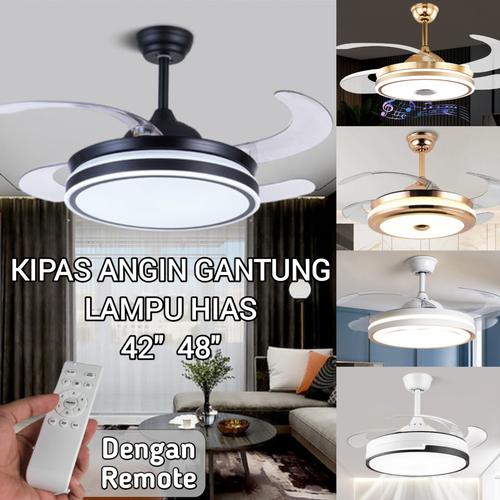 Jual Kipas Angin Gantung Plafon Ceiling Fan + Lampu + Remote - Yotta ... Jual Kipas Angin Gantung Plafon Ceiling Fan + Lampu + Remote - Yotta ...