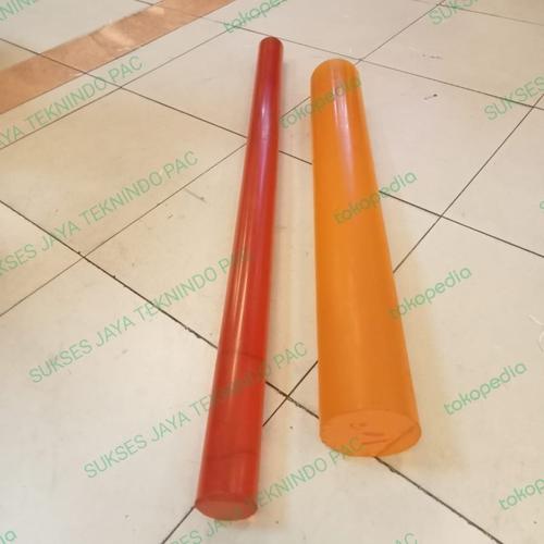 Jual PU ROD BATANGAN POLYURETHANE ROD 45mm x 20cm / PU ORANGE - Jakarta ...