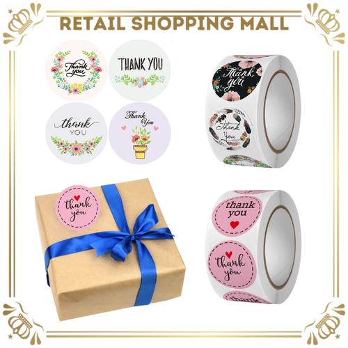 Promo RSM Sticker Ucapan Terima Kasih Roll Isi 500Pcs Label Thank You ...