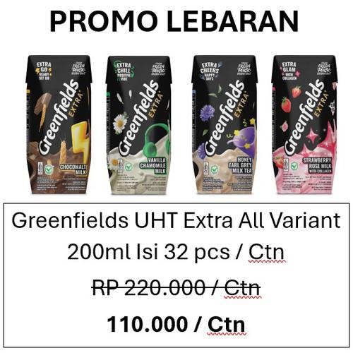 Jual Greenfields UHT Extra 200ml isi 32 pcs - Jakarta Barat - Susu ...