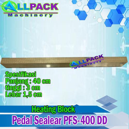 Jual Heating Block heater Pemanas Kuningan mesin pedal sealer PFS-400DD ...