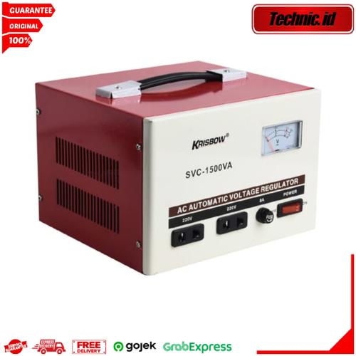Jual Krisbow Stabilizer Analog 1.5 Kva Untuk Komputer, Lemari Pendingin ...