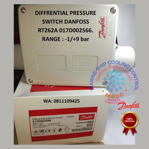 Jual Danfoss Differential Pressure Switch RT262A 017D002566. -1/+9 bar. - Jakarta Utara - MARINE ...