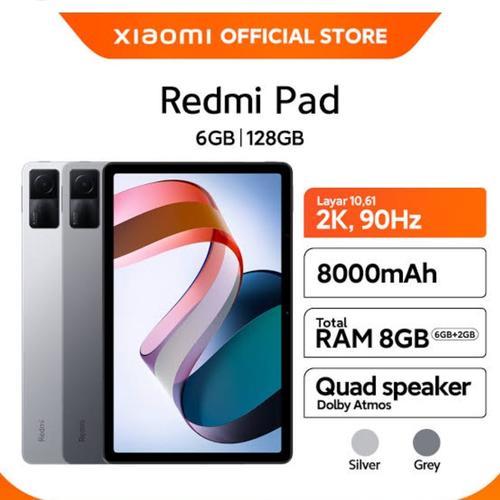 Jual Xiaomi redmi pad 6 Ram 6+2GB | 128GB High-perfomance MediaTek Hel ...