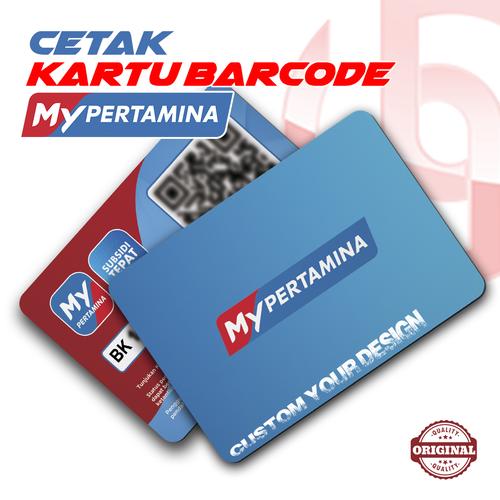 Jual Cetak Kartu Barcode MY PERTAMINA | Print UV | PVC Card | Custom Print - Kota Medan ...