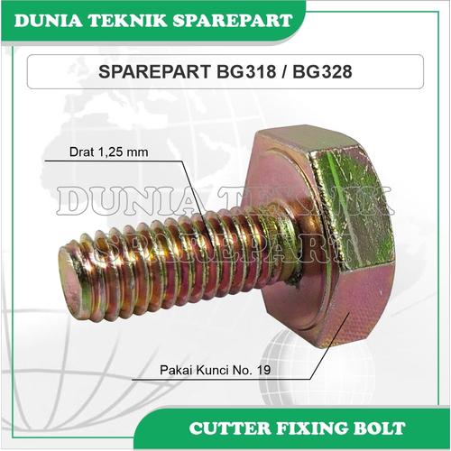 Jual BG318 BG328 CUTTER FIXING BOLT / BAUT KEPALA PISAU / BAUT GEAR ...