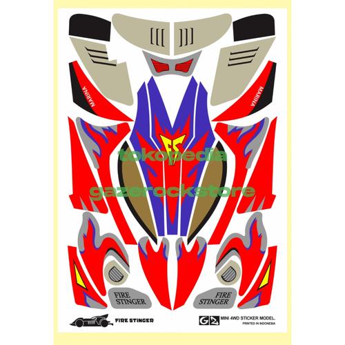 Jual Stiker Tamiya Fire Stinger Cutting Vynil - Kab. Malang ...