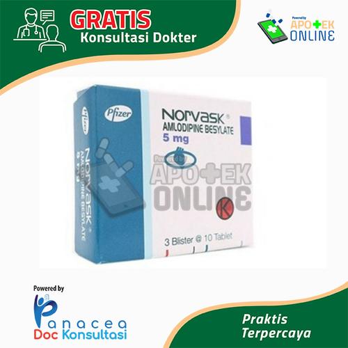 Jual NORVASK 5MG 1 Strip Isi 10 Tablet - Jakarta Barat - Apotek Mario ...