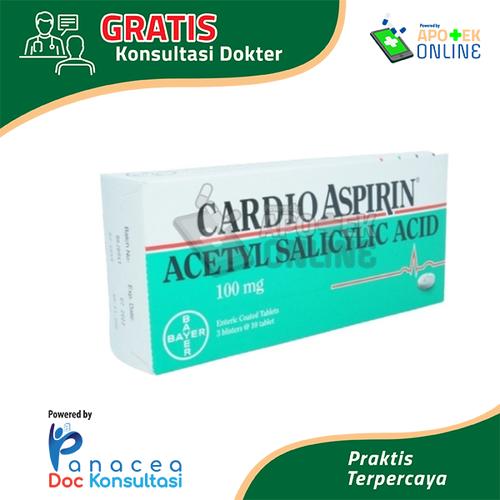 Jual CARDIO ASPIRIN 100MG 10'S/ASPIRIN/PENGENCER DARAH - Jakarta Timur ...