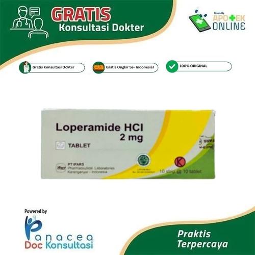 Jual LOPERAMIDE HCL 2MG 1 STRIP 10 TABLET/OBAT DIARE - Kota Surabaya ...