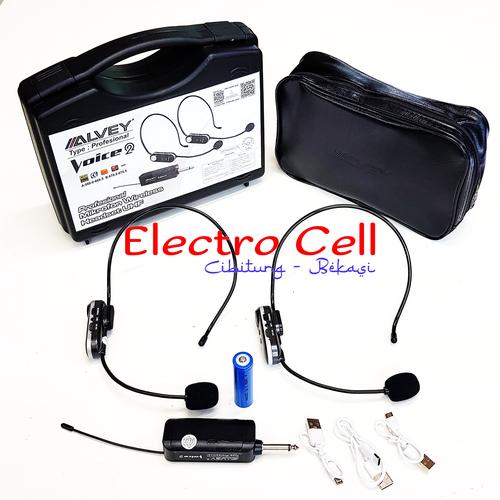 Jual Mic Bando Imam Mesjid / Microphone Wireless Headset UHF Baterai ...