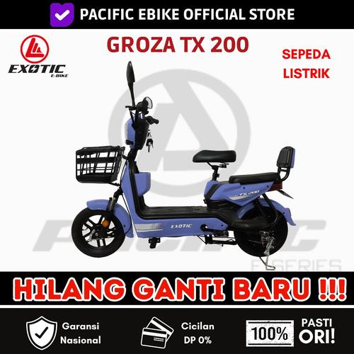 Jual Sepeda Listrik Motor Listrik Exotic Groza TX200 500Watt Removable ...