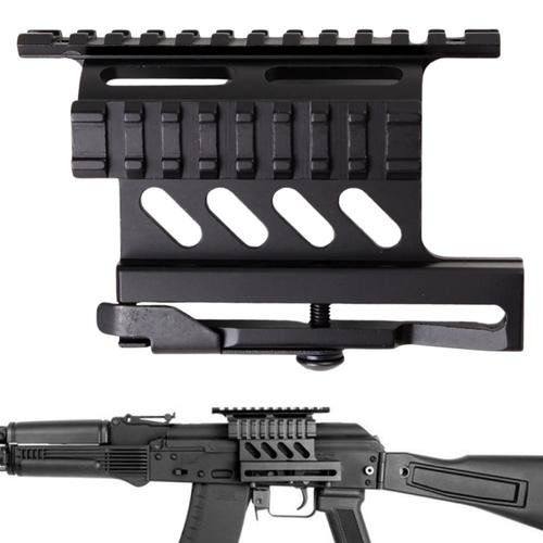 Jual AK47 AK74 Side Dual Rail Scope Mount Quick Detach CNC Rel AEG GBBR ...