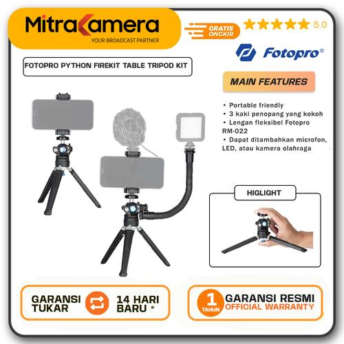Jual Fotopro Python FireKit Table Tripod Kit Original - Jakarta Selatan ...