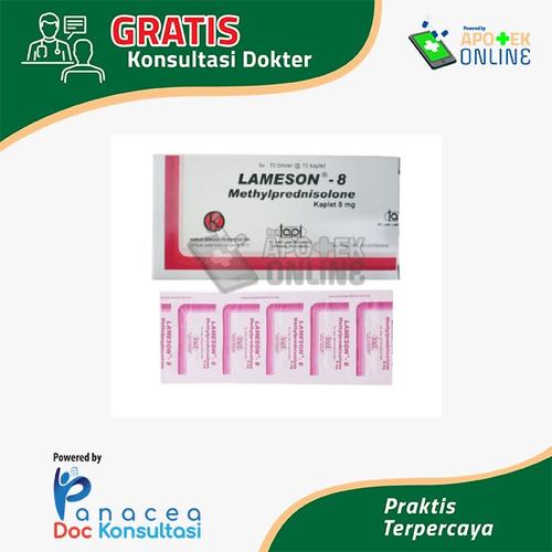 Jual LAMESON 8MG / TORAS 4MG/TORAS 8MG/METHYLPREDNISOLONE 8MG - TORAS ...