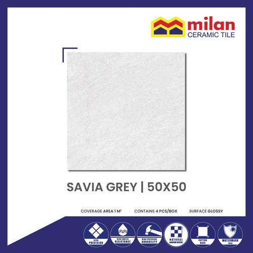 Jual Milan Savia Grey 50X50 Keramik Lantai Motif Marble Glossy - Kab ...