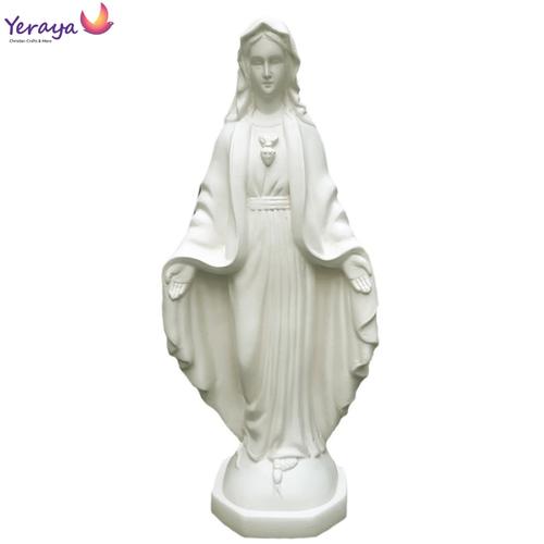 Jual Patung Rohani Bunda Maria Hati Kudus Putih Gading Padat 30cm ...