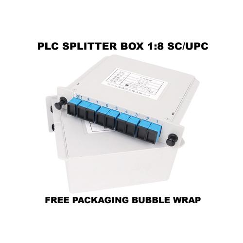 Jual Passive Splitter Box 1:8 SC UPC / Pasif Splitter PLC BOX FO 1 8 ...
