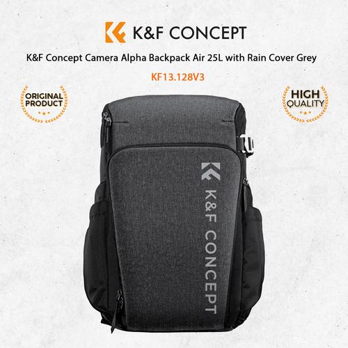 Promo K&F Concept Camera Alpha Backpack Air 25L with Rain Cover Grey ...