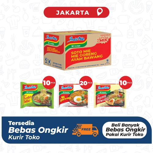 Promo Indomie Mie Instan Karton Mix - Mie Goreng, Soto dan Ayam Bawang ...