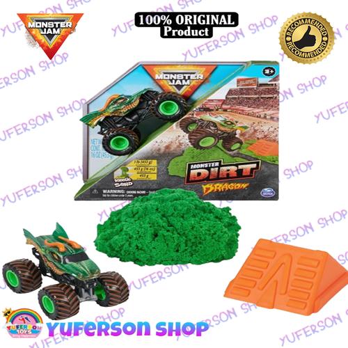 Jual Monster Jam Dirt Dragon kinetic sand spin master truck trucks ...