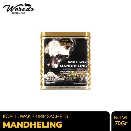 Jual WORCAS Kopi Luwak Mandheling Drip Filter 70gr Tin Can - Jakarta ...