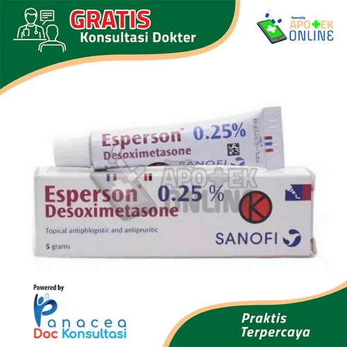 Jual ESPERSON CREAM 5GR/DEXOSIMETASON/EKSIM/ GATAL KULIT - Kota Bekasi ...