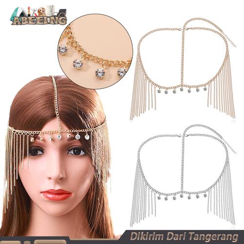 Jual Headpiece Bindi Rumbai Mesir Kuno Putri Cleopatra Warna Silver ...