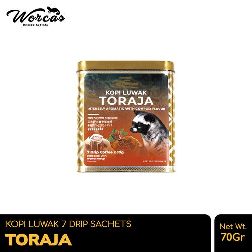 Jual WORCAS Kopi Luwak Toraja Drip Filter 70gr Tin Can - Jakarta Barat ...