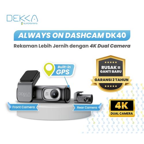 Jual DASHCAM DEKKA DK40 4K + MEMORI 128GB / DASH CAM / DASHBOARD CAMERA / DASHBOARD KAMERA ...