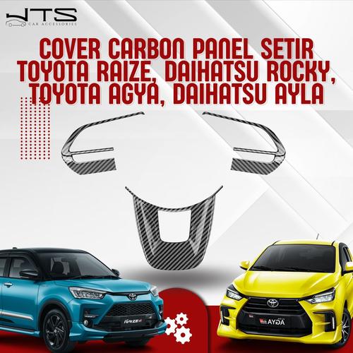 Promo Cover Carbon Panel Stir Toyota Raize , Daihatsu Rocky , Agya ...